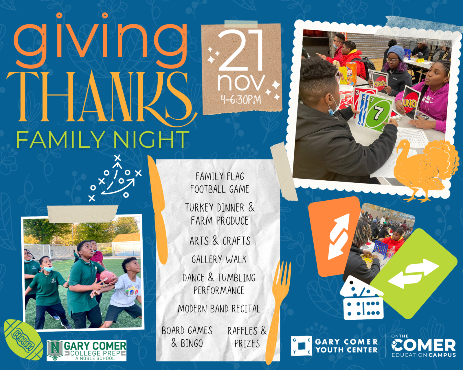 Giving Thanks Family - Gary Comer Youth Center